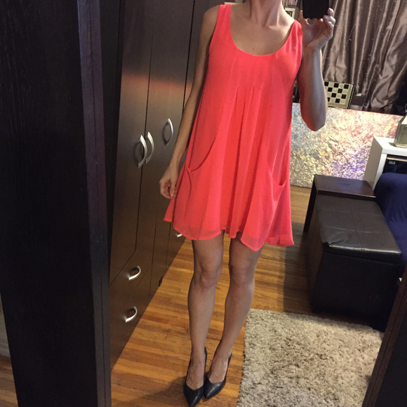 Sparkle & Fade | Dresses | Sparkle Fade Flowy Dress Xs Coral | Poshmark